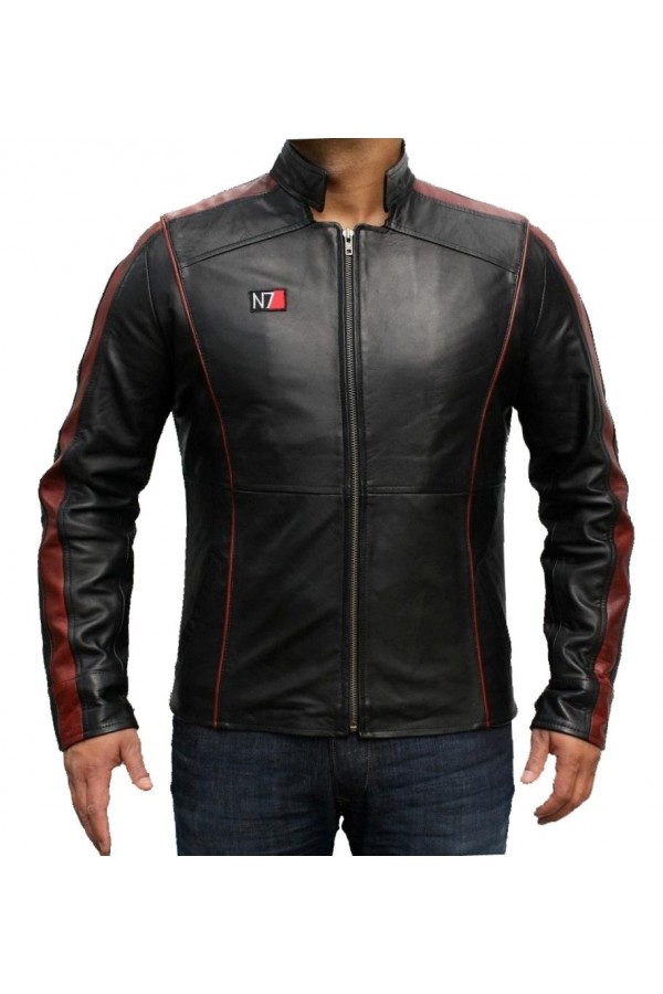 Mass Effect 3 N7 Leather Jacket American Leather Jacket 3331